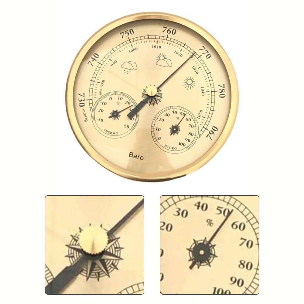 OZ-URJSH 130 мм 3 в 1 барометр температуры влажности давления для внутреннего и наружного использования