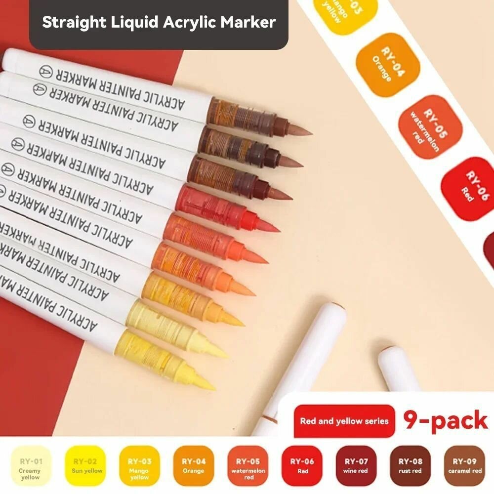 Набор маркеров для акриловой краски, художественные маркеры