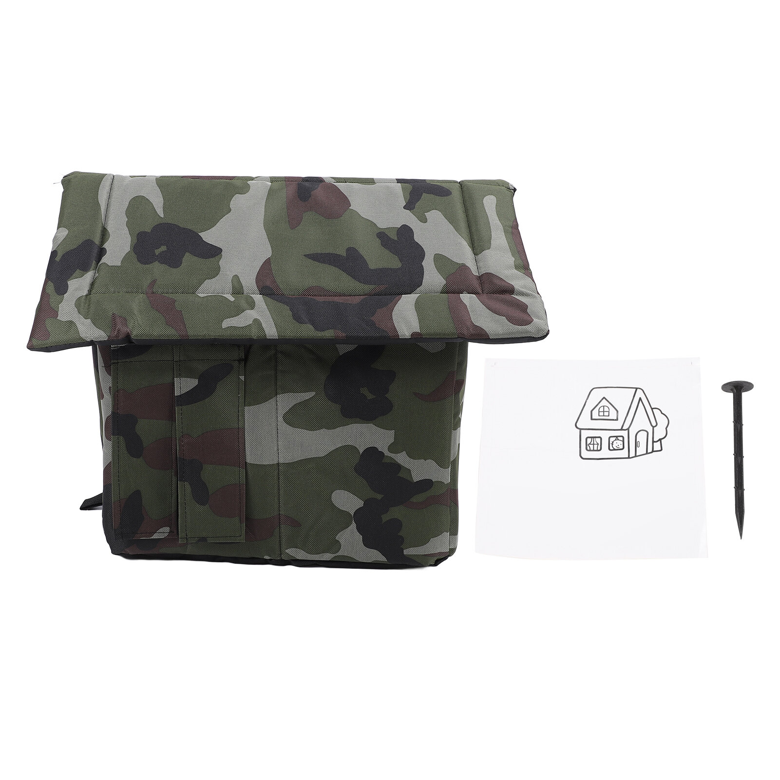 Уличный домик для кошек, водостойкий, защищенный от непогоды, из прочной ткани Оксфорд, подходит для собак в любое время года.