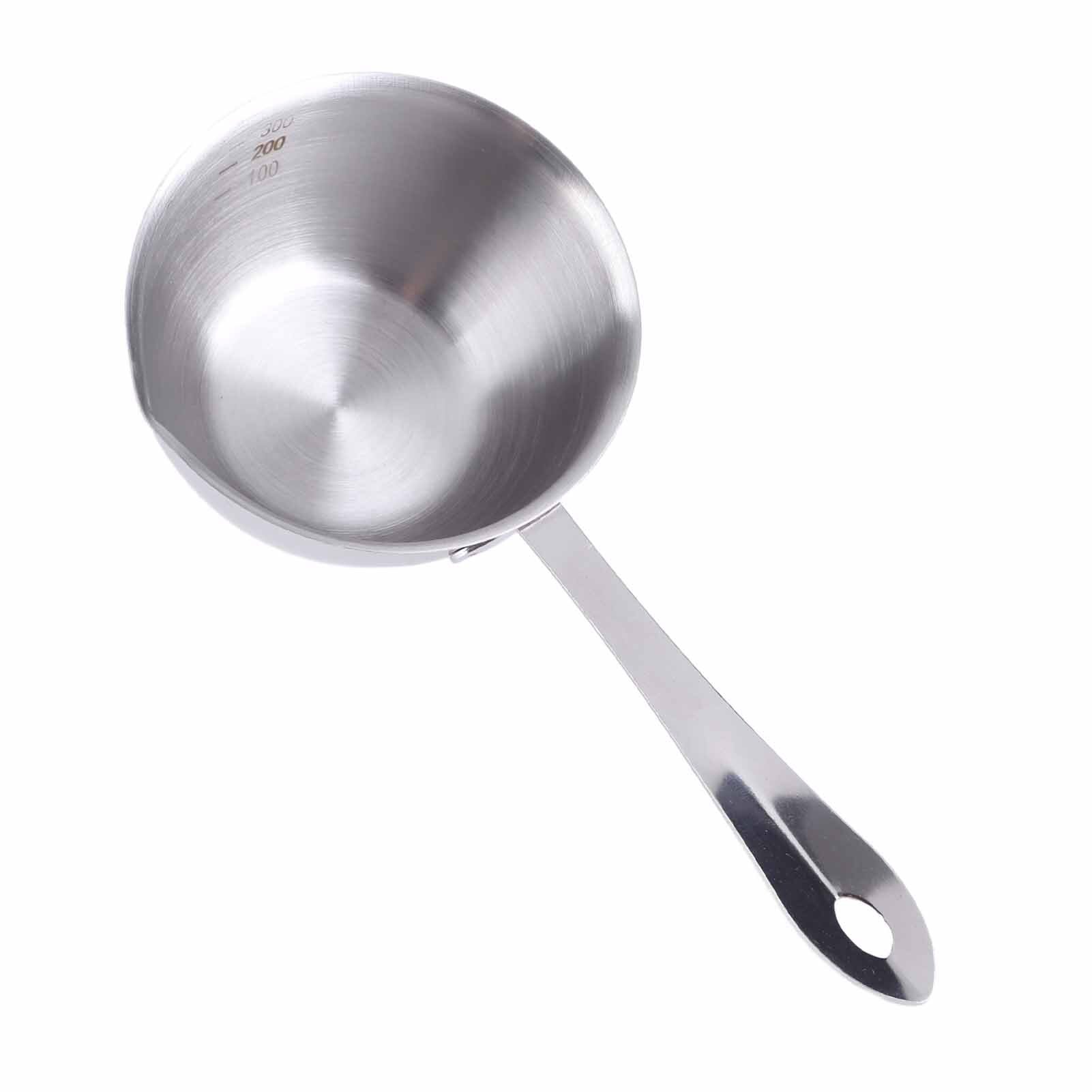 Горшок с подогревом масла, универсальная кастрюля с плоским индукционным дном из нержавеющей стали, мини-горшок для масла, горшок для молока, маленькая кастрюля 300 мл