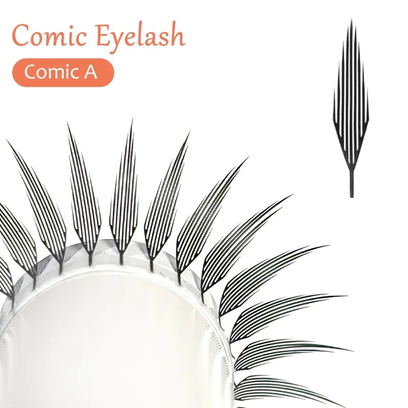 DIYDAY Comic Spire Накладные ресницы C, 10-14 Mix, A COMIC EYELASH