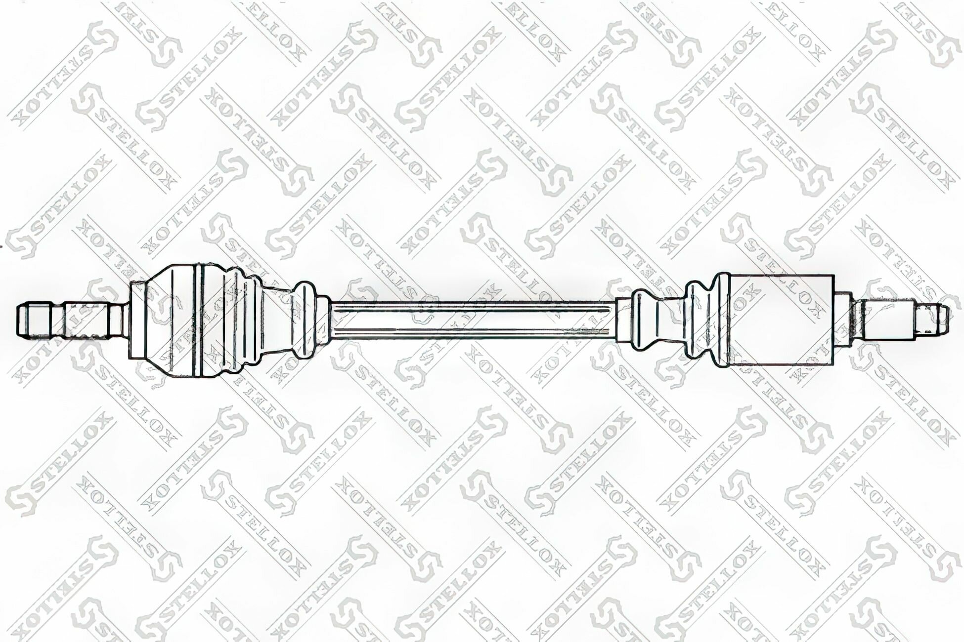 Привод колеса полуось передний для БМВ X5 158 1771-SX STELLOX