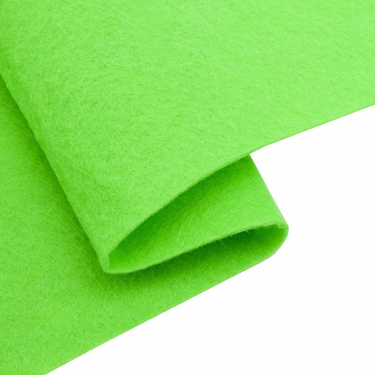 23229 Фетр мягкий 1,2мм, 20*30см, 100 % п/э, уп. 2шт, цв. салатовый