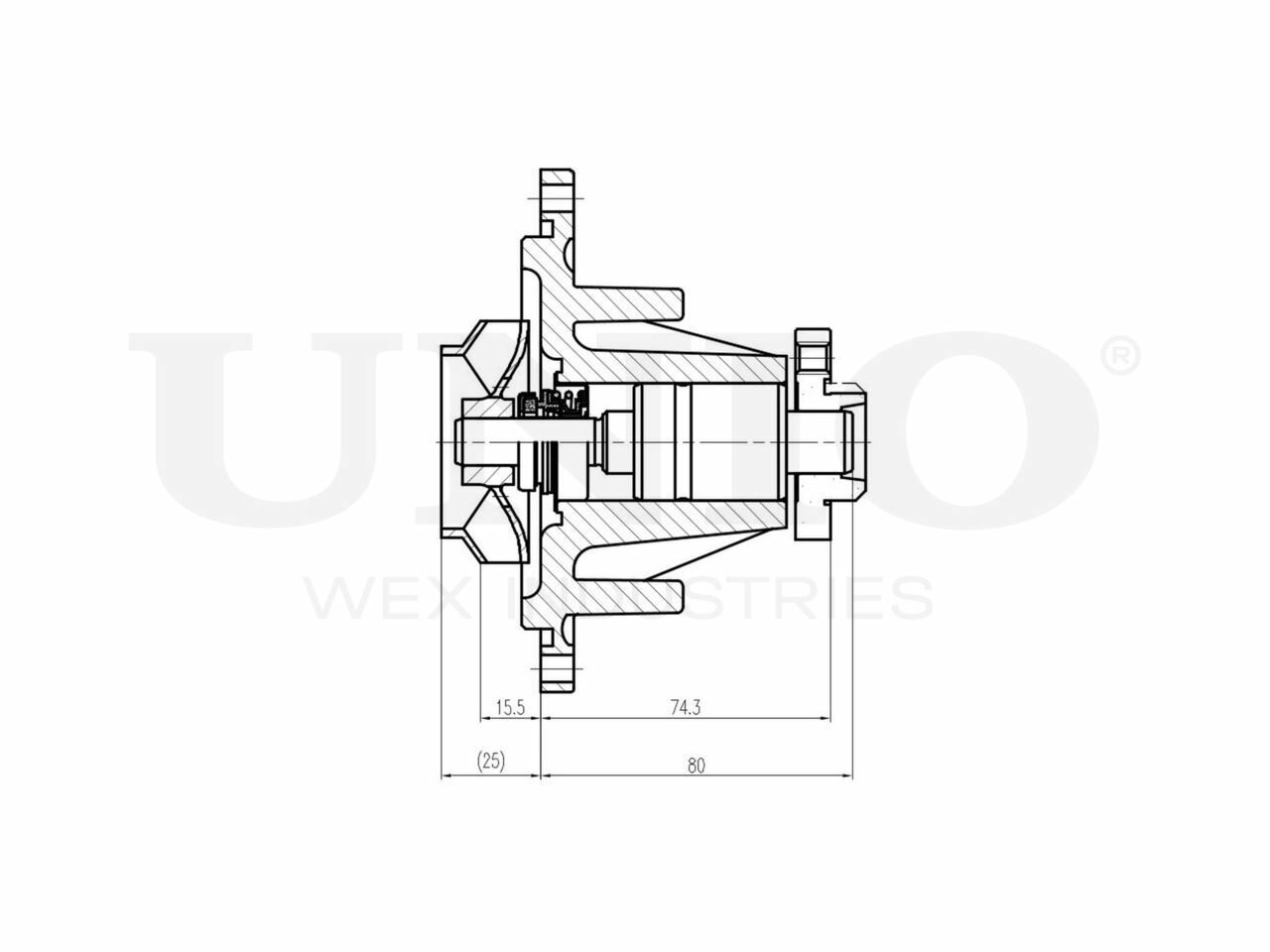 Помпа, водяной насос, для Фольксваген Поло III 94-, Пассат B4, B5 96-, Ауди A6 II 97- Volkswagen Polo Passat Audi 97- артикул WAP-10096 производителя UNIO