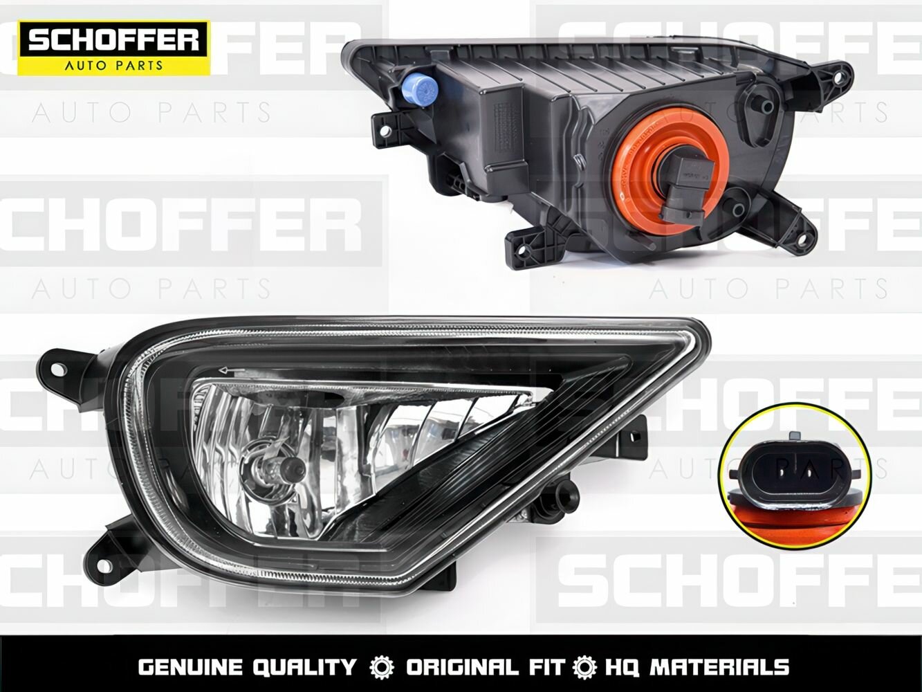 Фара противотуманная правая, для Фольксваген Туарег 2015-2018 Volkswagen Touareg 2015-2018, артикул SHF-11170, производителя SCHOFFER