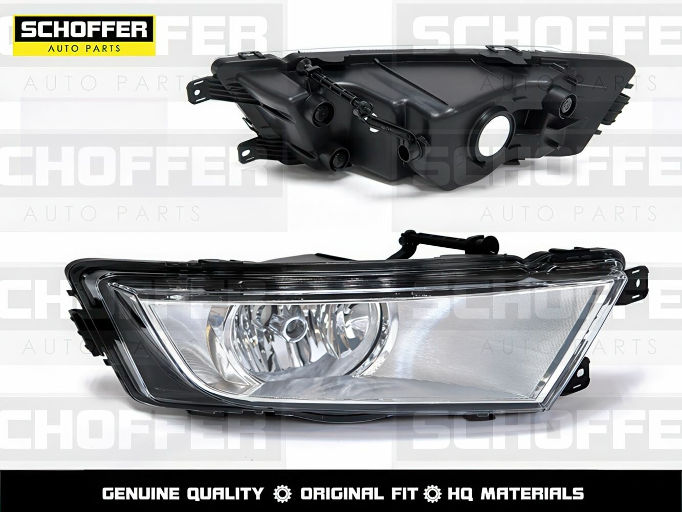 Фара противотуманная правая хром, для Шкода Октавия 2013-2016 Skoda Octavia 2013-2016, артикул SHF-11154, производителя SCHOFFER