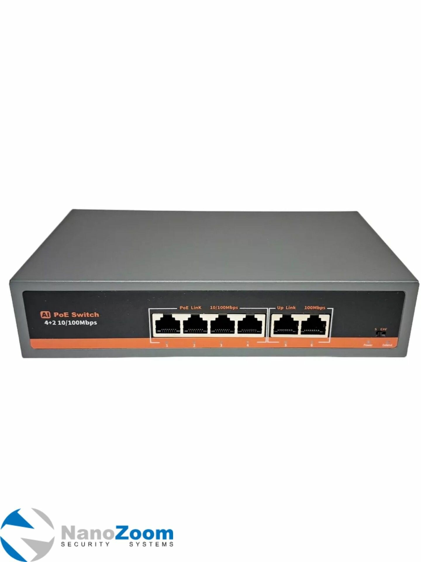 NZ-4POE SWITCH коммутатор ИИ с PoE AI-0420FBL-C