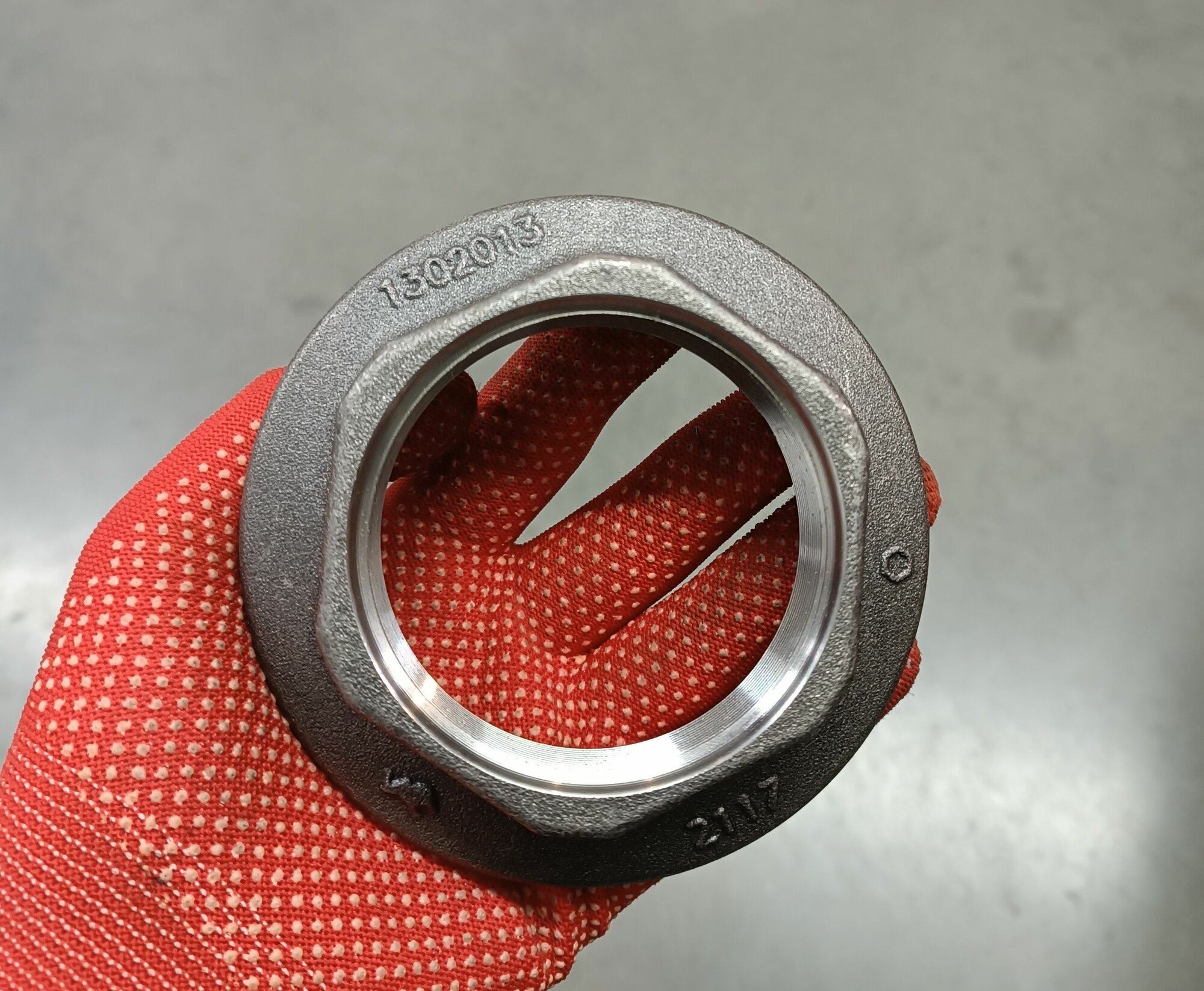 Гайка M72x1,5 SW85 ступицы левая SAF SK RB 9019 22 , арт. 1302012 Schmitz