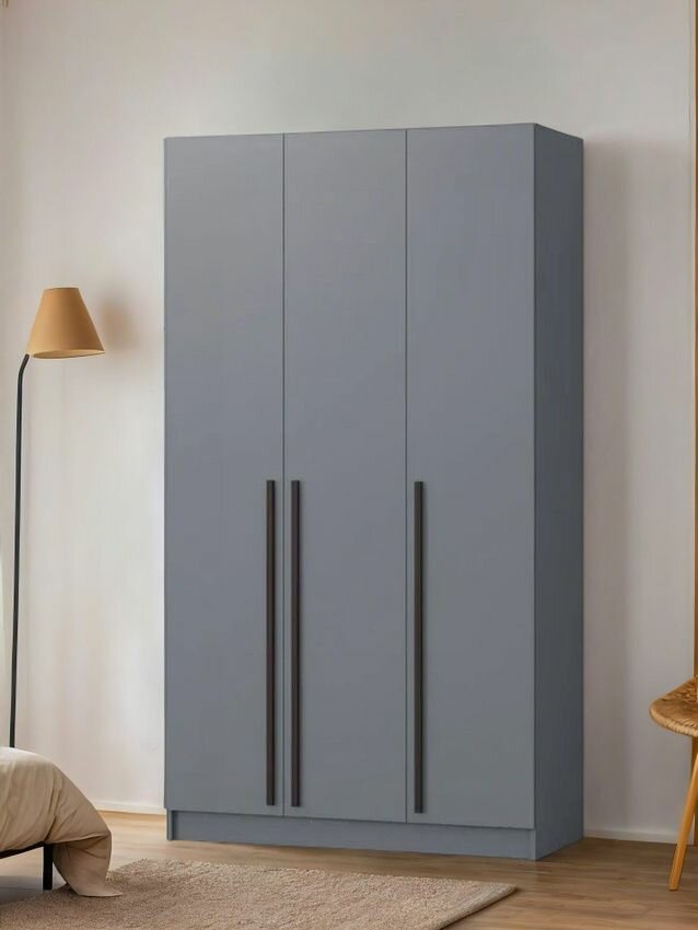 Шкаф для одежды распашной с зеркалом 1,2 "Бастион" Графит