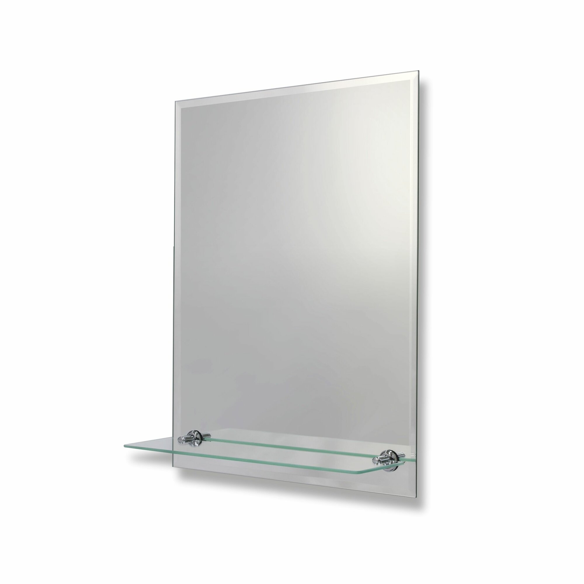 Зеркало интерьерное Финист, серия Klimena, 70 х 60 см, настенное, фацет, полка