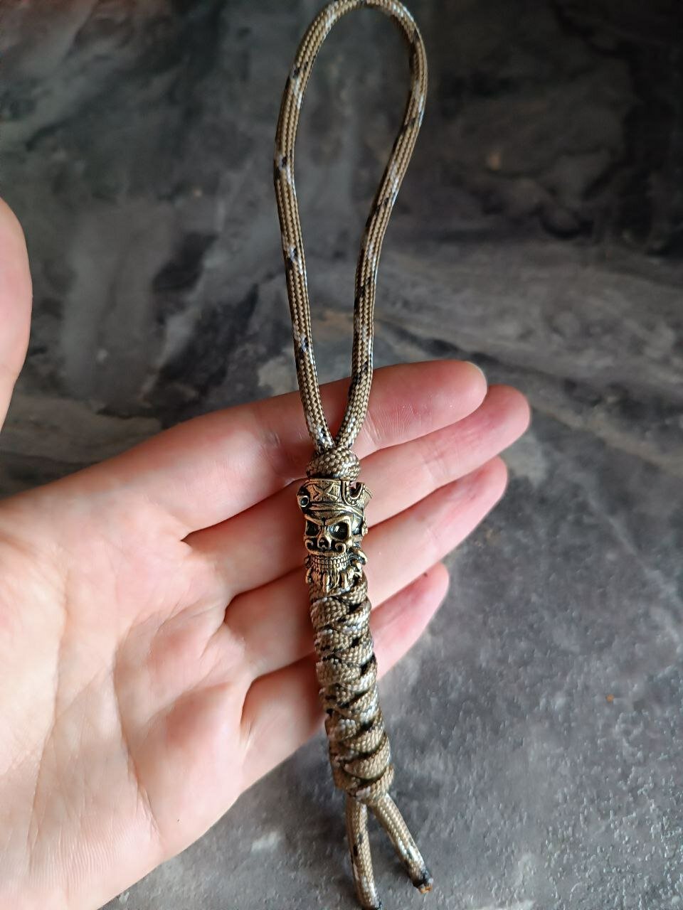 Темляк для ножа из паракорда, брелок для ключей, брелок для рюкзака