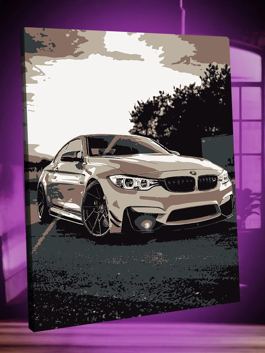 Картина по номерам BMW