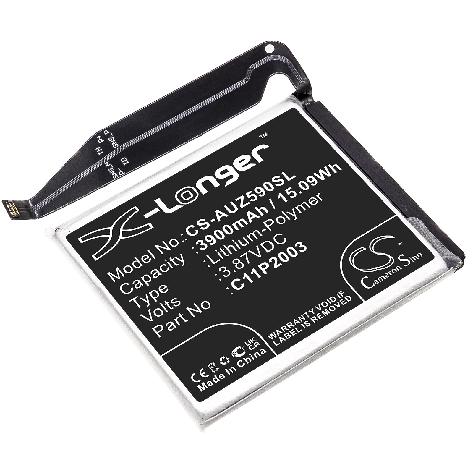 CS-AUZ590SL Категория Мобильный телефон, смартфон батарея Подходит для бренда Асус Подходит модель ZenFone 8, ZS590KS 3900mAh / 15.09WhmAh 3.87V