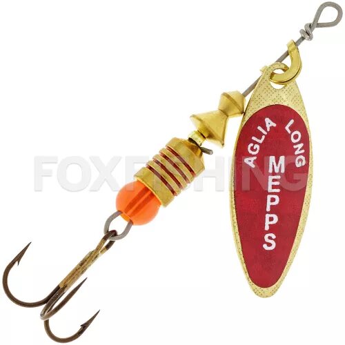 Блесна вращающиеся Mepps Aglia Long Redbo №2 7гр. #G