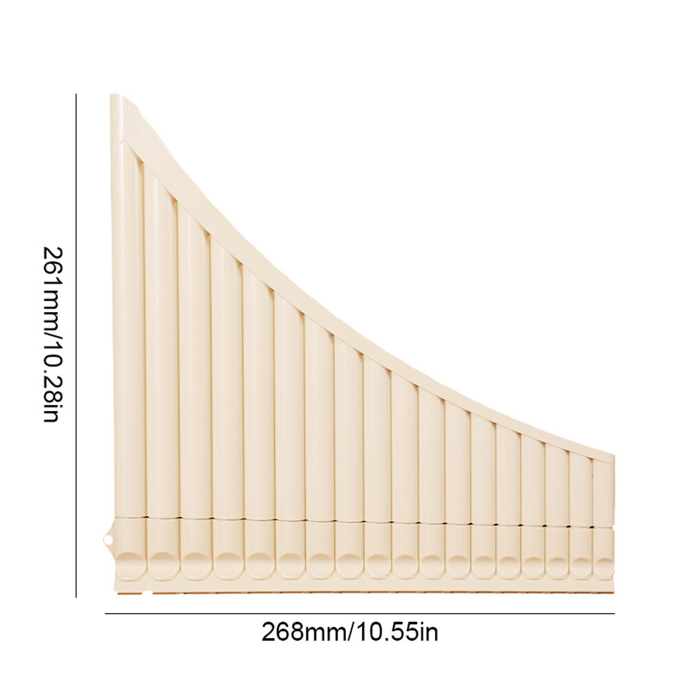 Флейта Пана из АБС-пластика, 18 труб, тон C, простой в освоении музыкальный инструмент, подарок для детей, начинающих, с сумкой для хранения