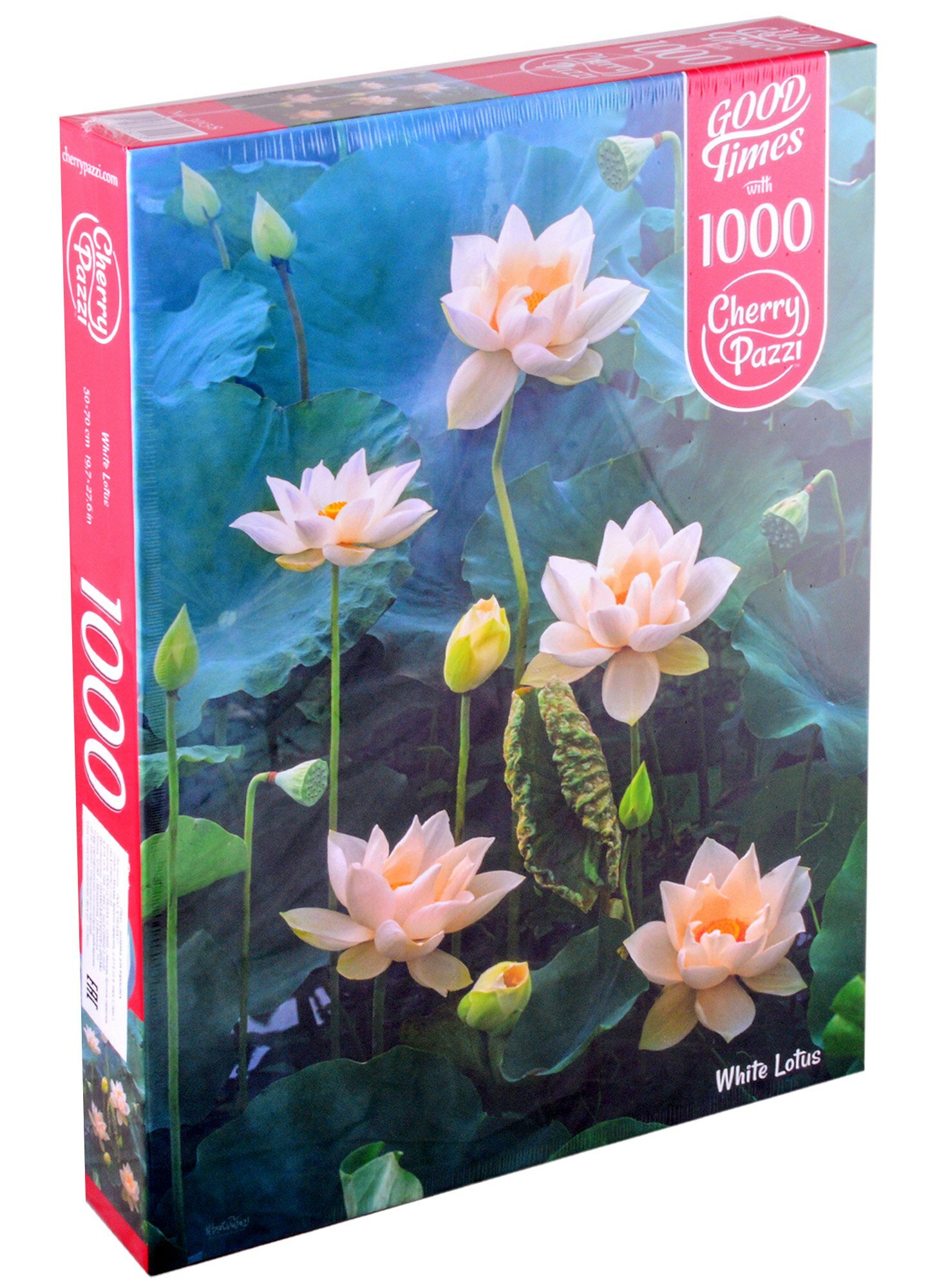 Пазл 1000 дет. Белый лотос Cherry Pazzl 30158
