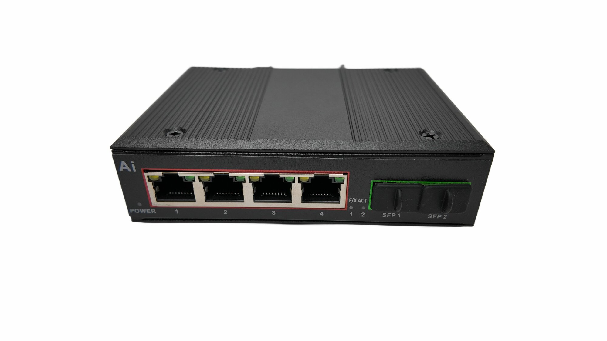 Промышленный PoE коммутатор G0402GPI-SFP на 4 порта 4+2SFP - 4*10/100/1000 Мбит/с