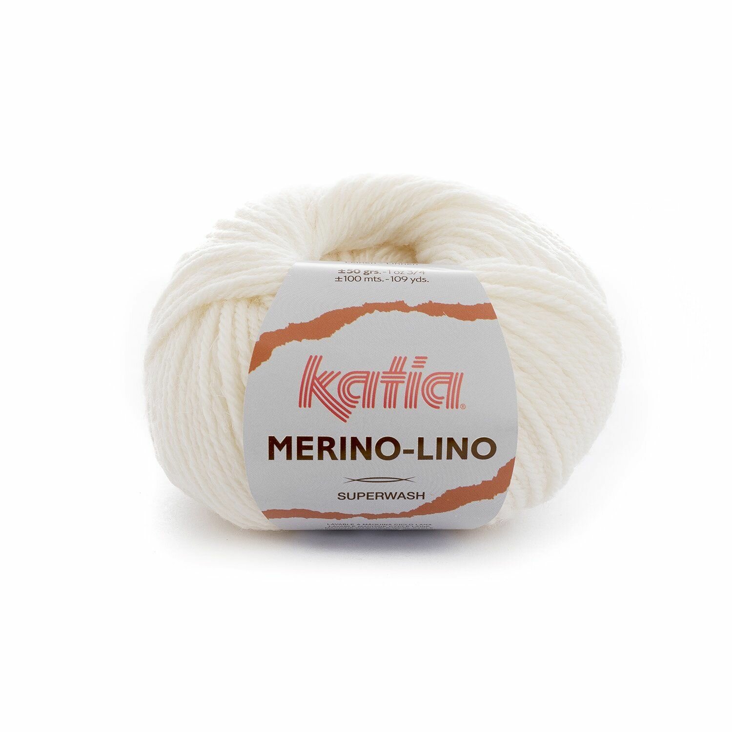 Пряжа для вязания Katia Merino-Lino (500 Off-white)