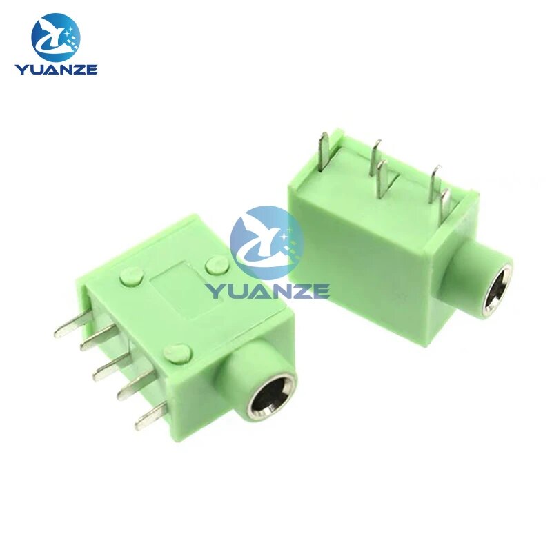 Разъемы PJ325 3,5 мм 5-контактные черный, розовый, зеленый, синий 10PCS, PJ325-3.5mm