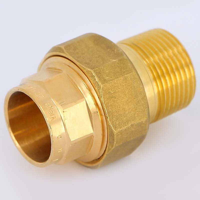 Американка под пайку прямая разъемное соединение пайка-Н с плоской прокладкой VIEGA 22х3/4" (112967), Германия