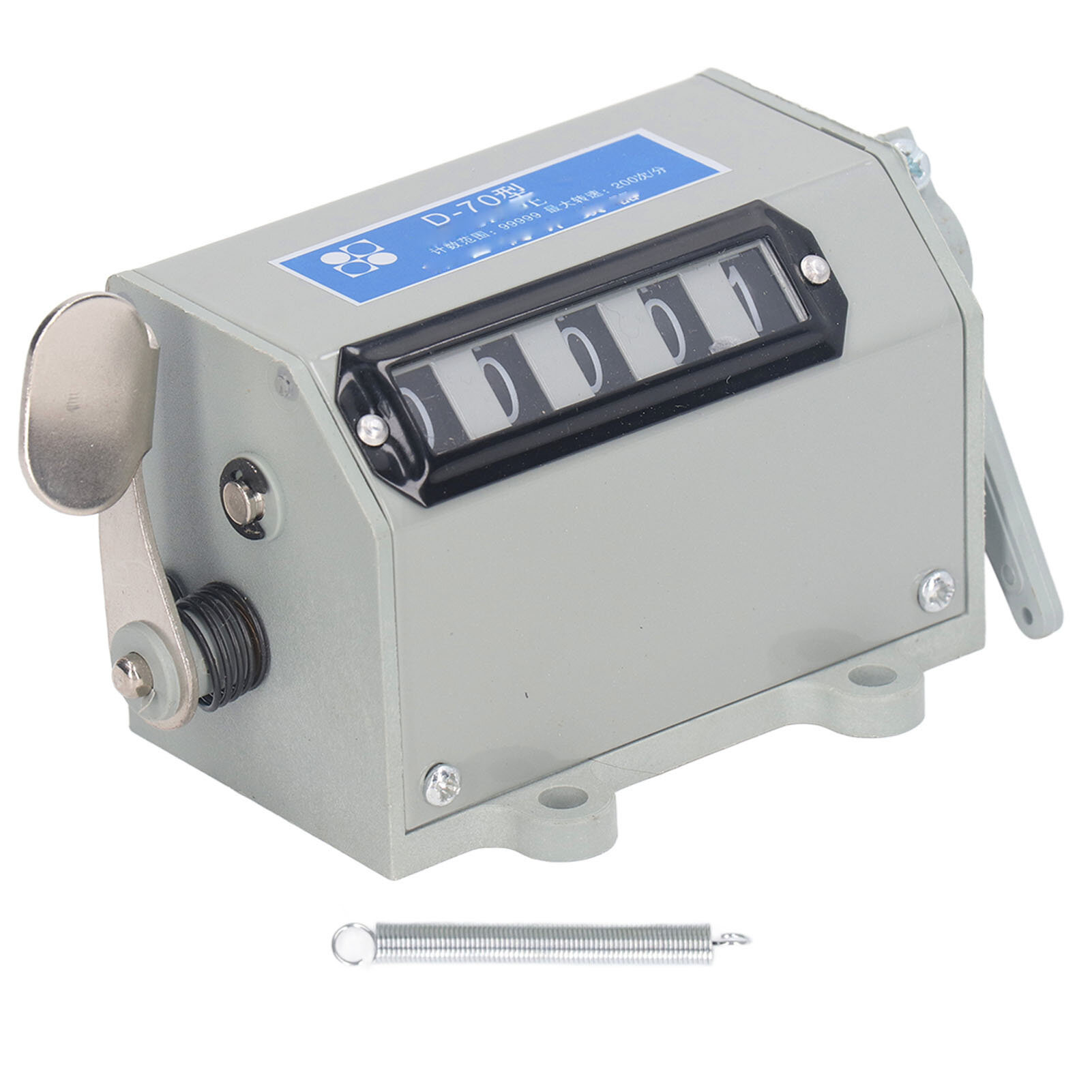 Счетчик хода, 5-разрядный, механический, с возможностью ручного сброса, точный, для станков, 220 В.