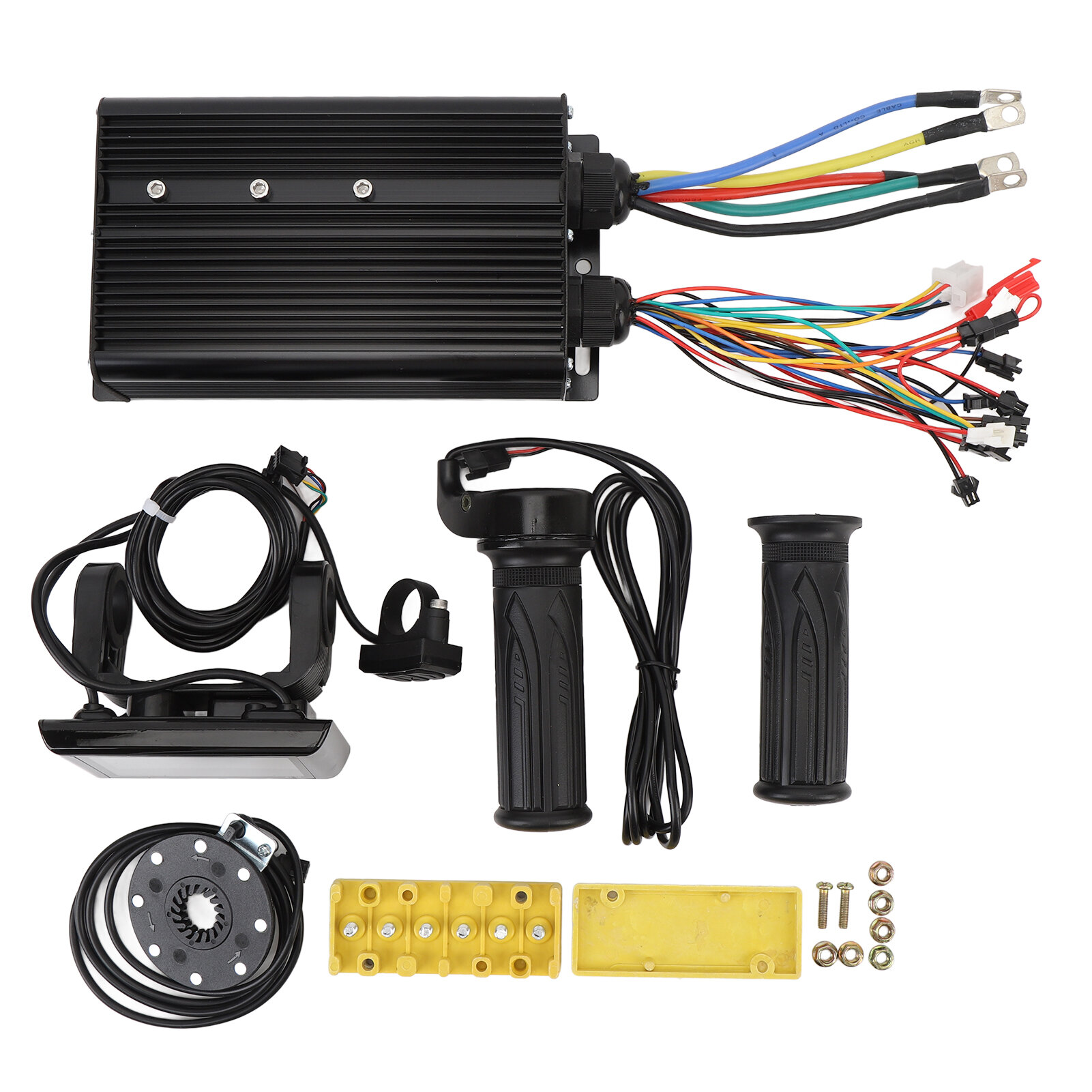 Комплект контроллера бесщеточного двигателя 80A 60V 72V 2000W 3000W 5000W, водонепроницаемый, с ЖК-дисплеем S966 и 20-кратной регулировкой скорости.