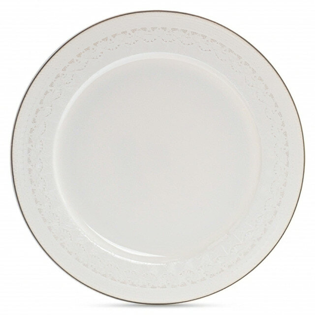 FIORETTA White Lace тарелка обеденная 25 см фарфор - элегантный элемент сервировки