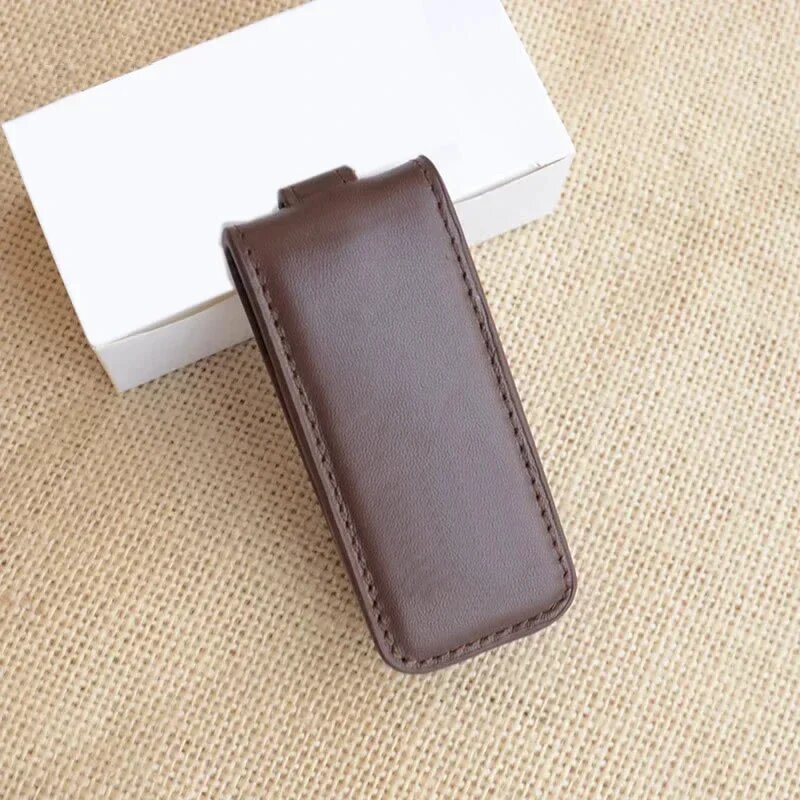 Кожаный чехол для ключей Porsche Brown