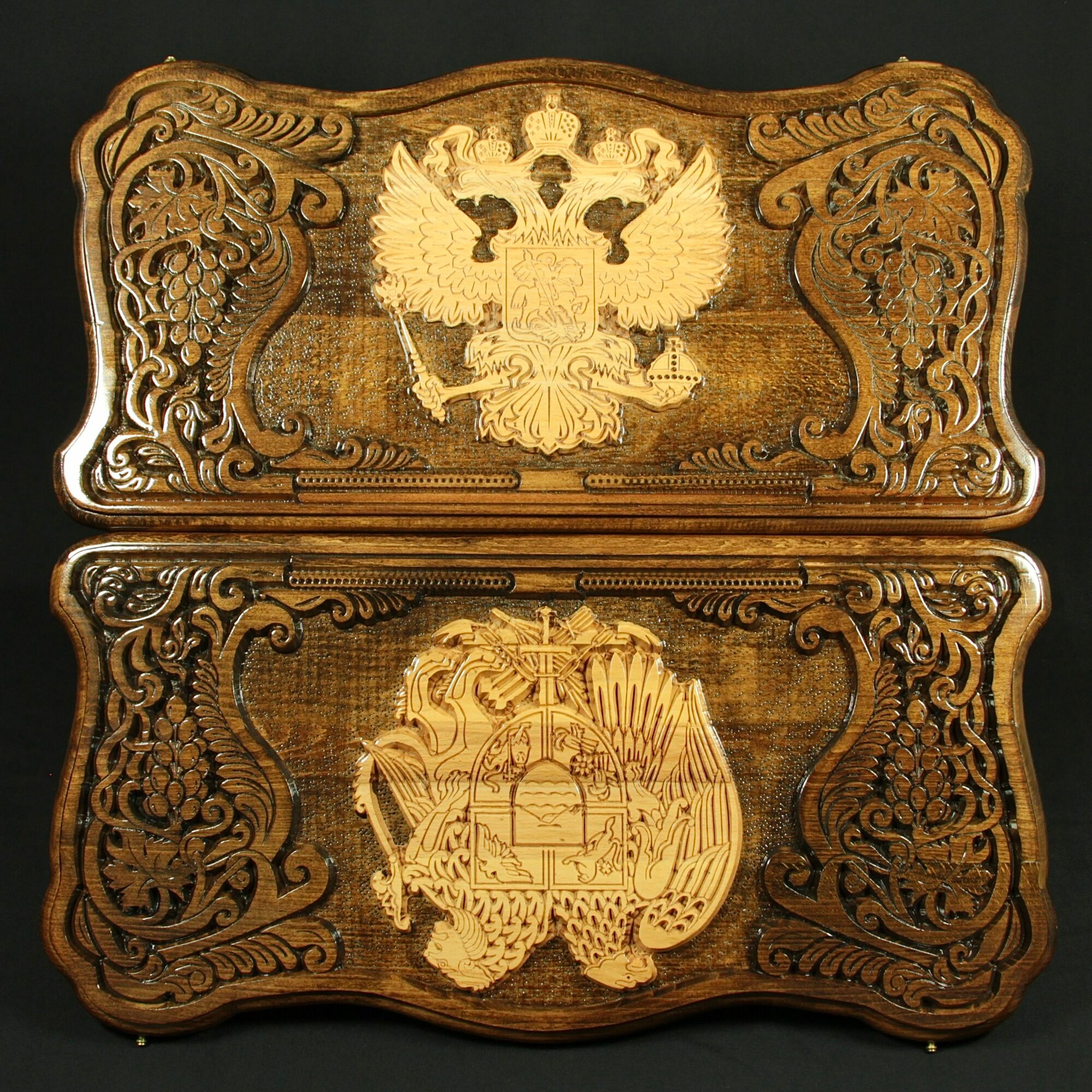 Нарды Резные "Символики Великих Народов, большие 60см