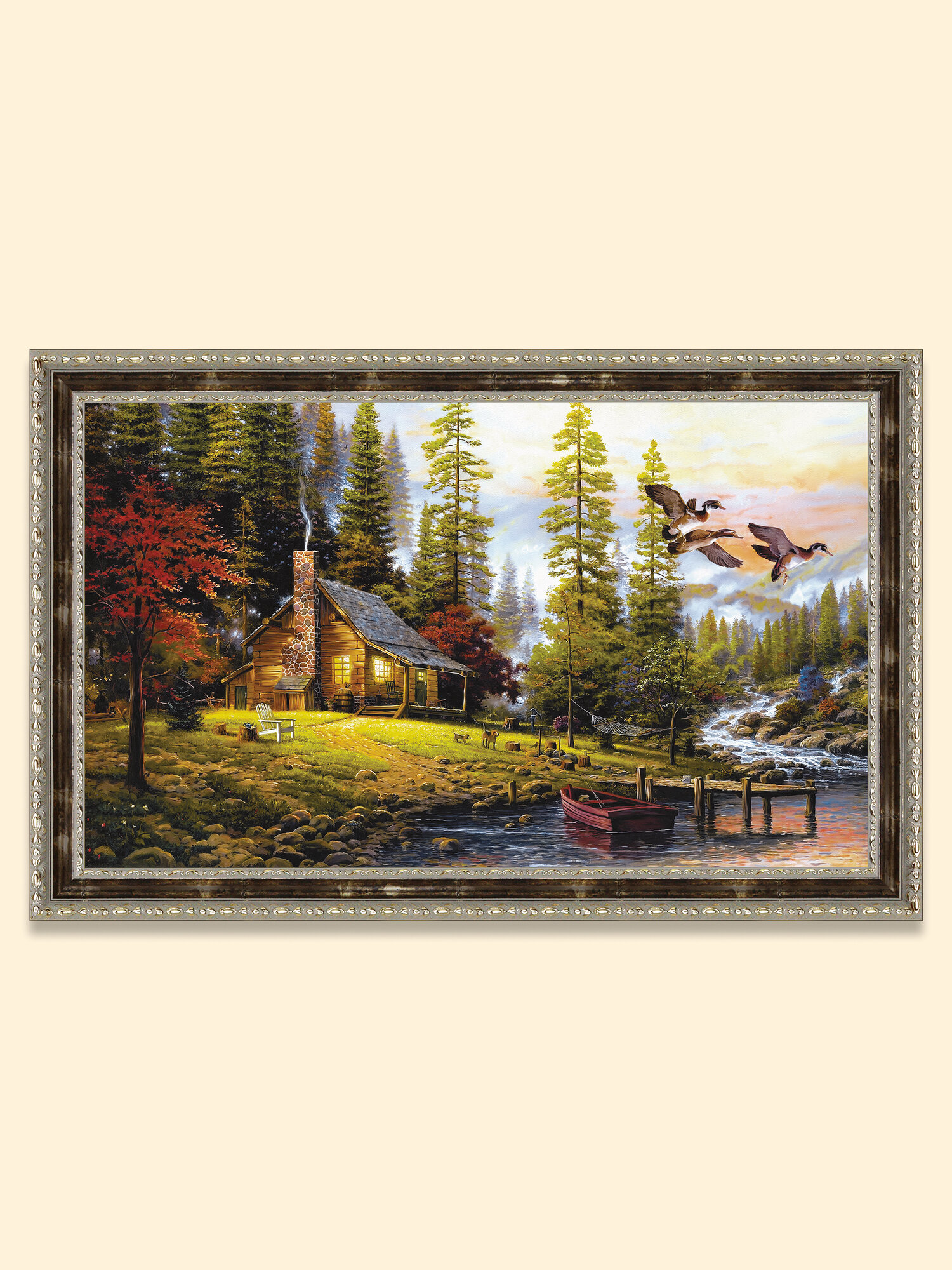 Картина на стену для интерьера Декарт настенный декор панно в раме багете в гостиную ванную детскую для офиса лофт пейзаж абстракция