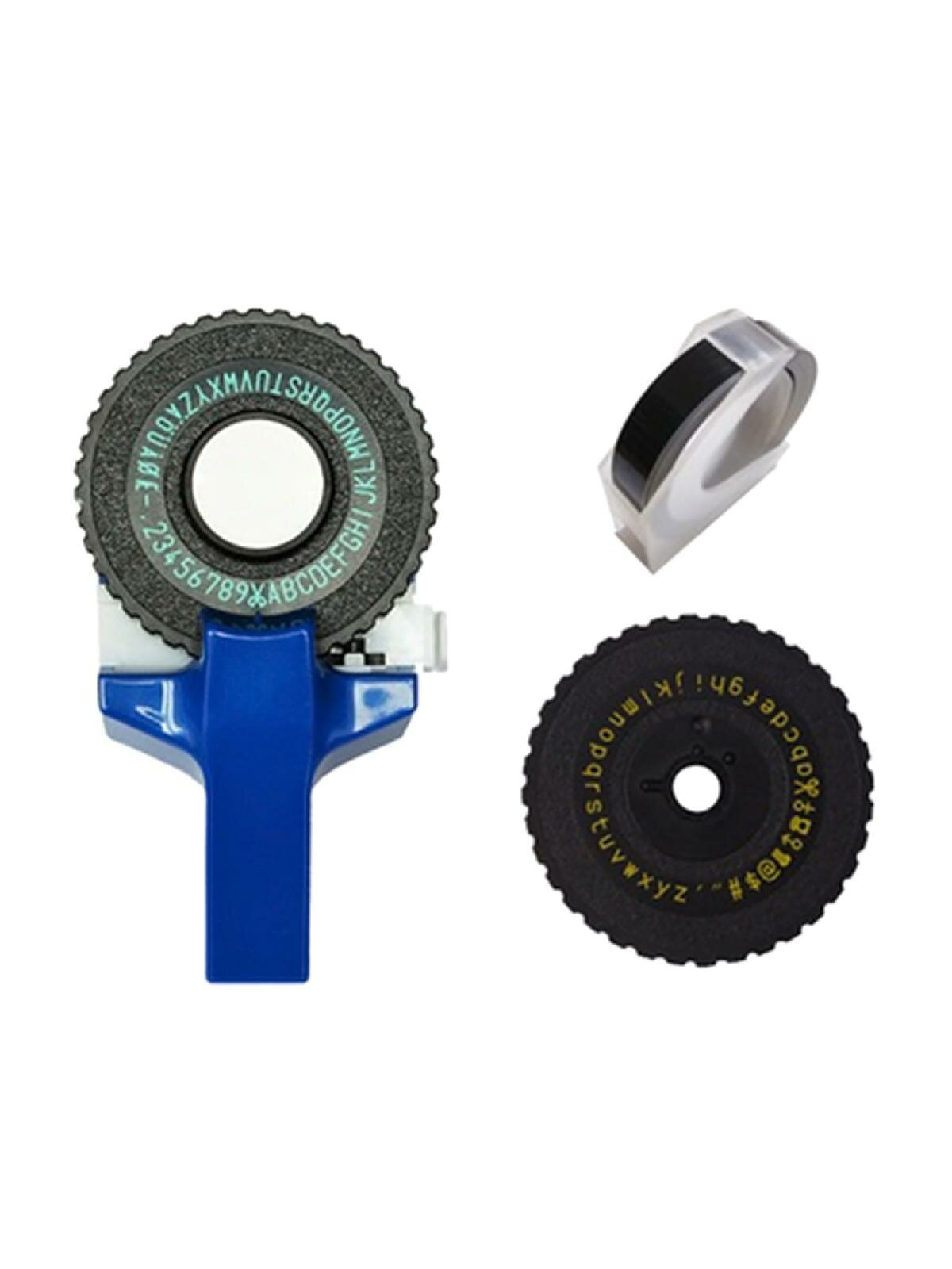 For Motex E101 Label Printer +2 wheels Hand Stamping Printing for dymo 3D Embossing Manual Tape Typewriter Lettering Mac