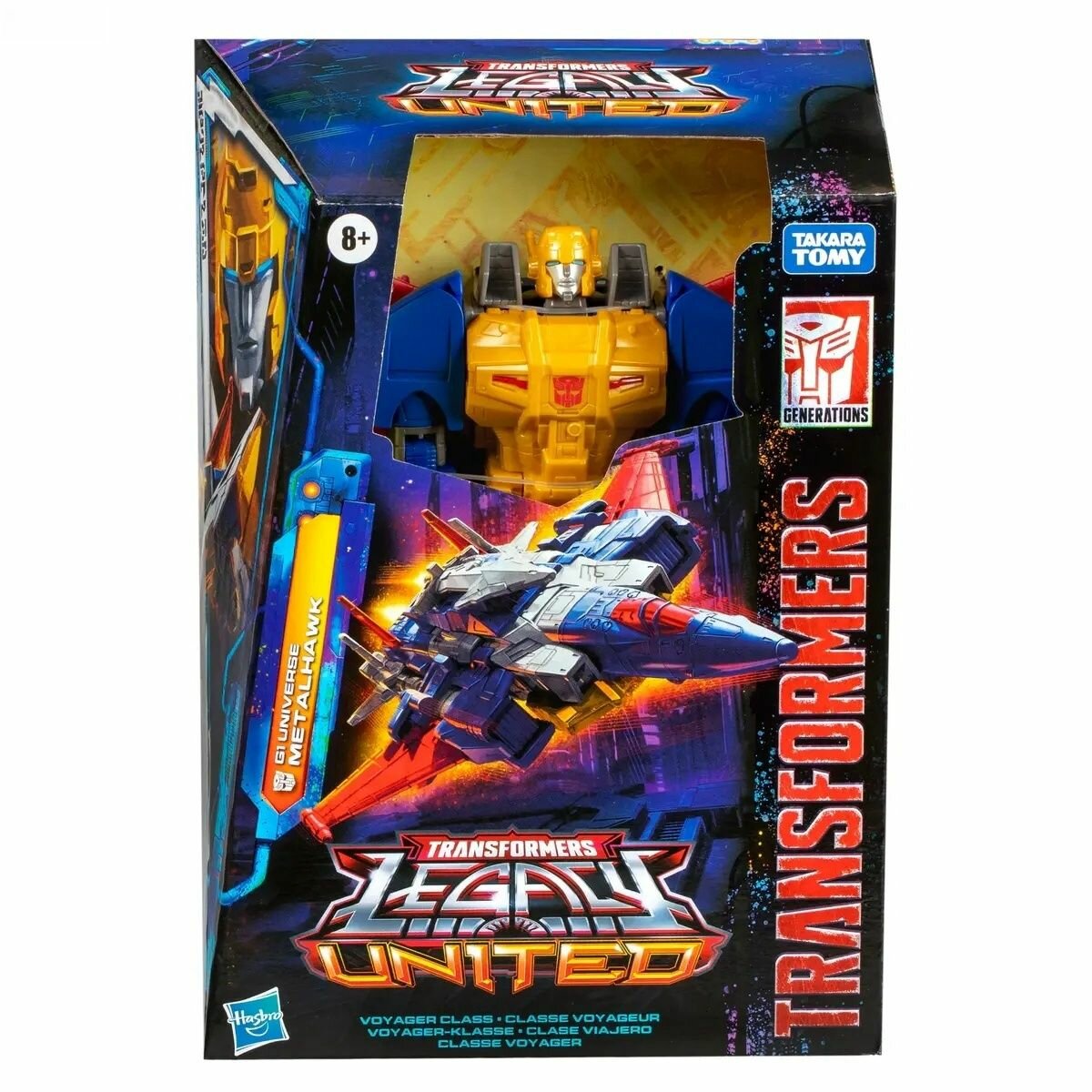 Трансформеры игрушки Hasbro Transformers: Legacy United Voyager Class Super-God Masterforce Metalhawk 17.5cm F9183