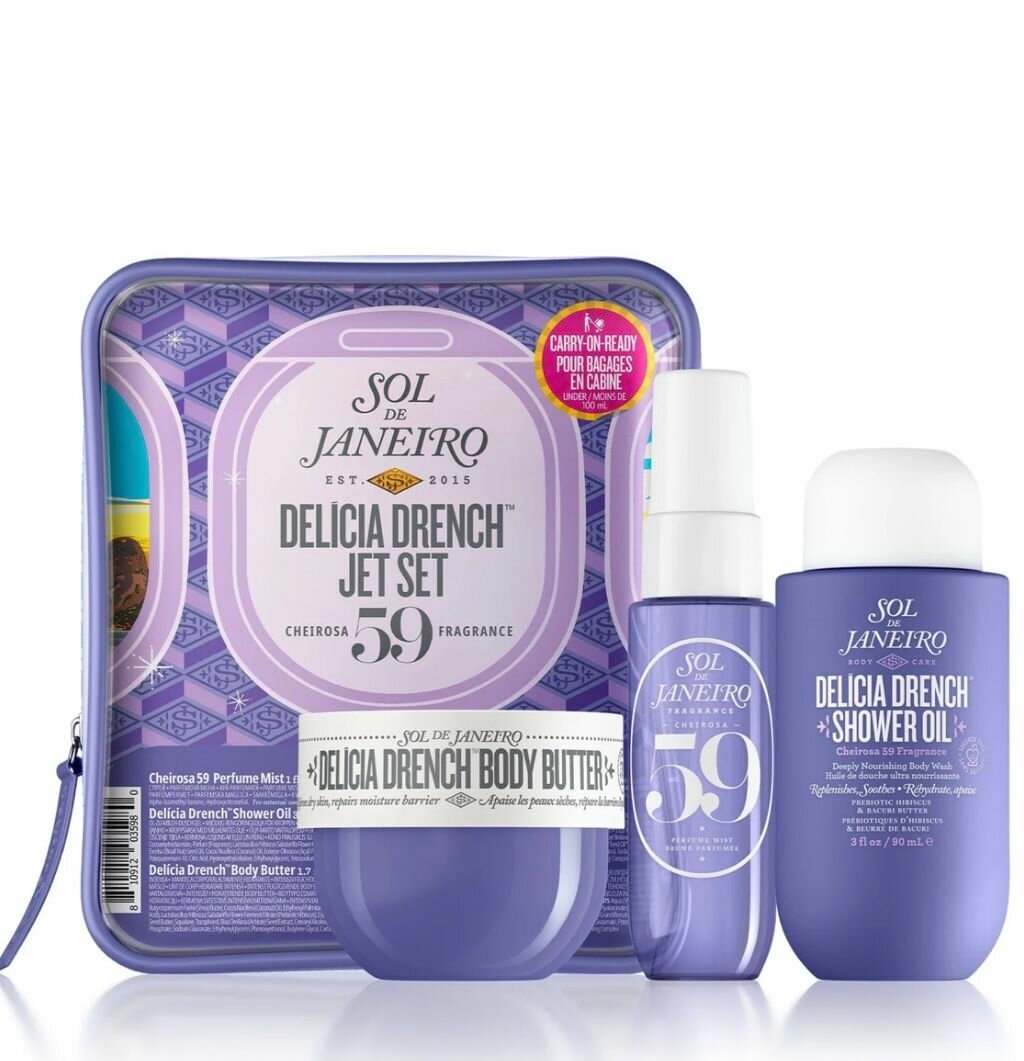 Набор по уходу за телом SOL DE JANEIRO Delcia Drench Jet Set