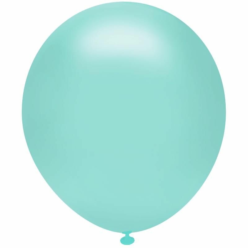 Набор шаров воздушных Орбиталь без рисунка, аквамарин 818, макарунс, 25 шт, 18' 46 см