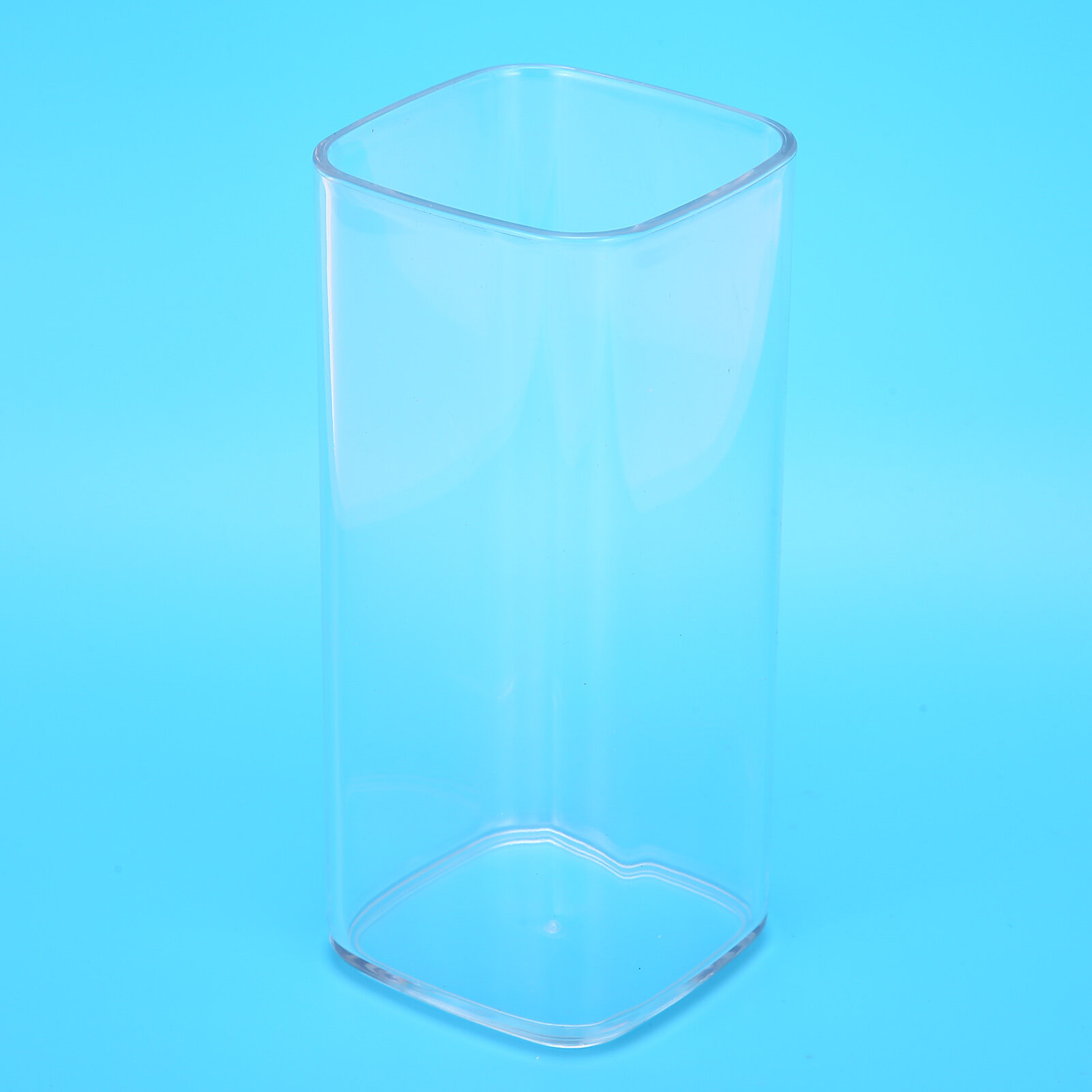 Квадратная чашка 250 мл, инновационная многоразовая кружка для чая, сока, кофе, посуда для напитков, кухонный аксессуар, прозрачный