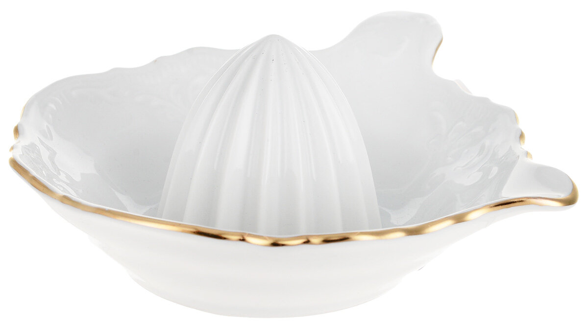 Розетка-соковыжималка для лимона 11 см; "Bernadotte", декор "Отводка золото", 1 шт, Thun/ БТФ0140