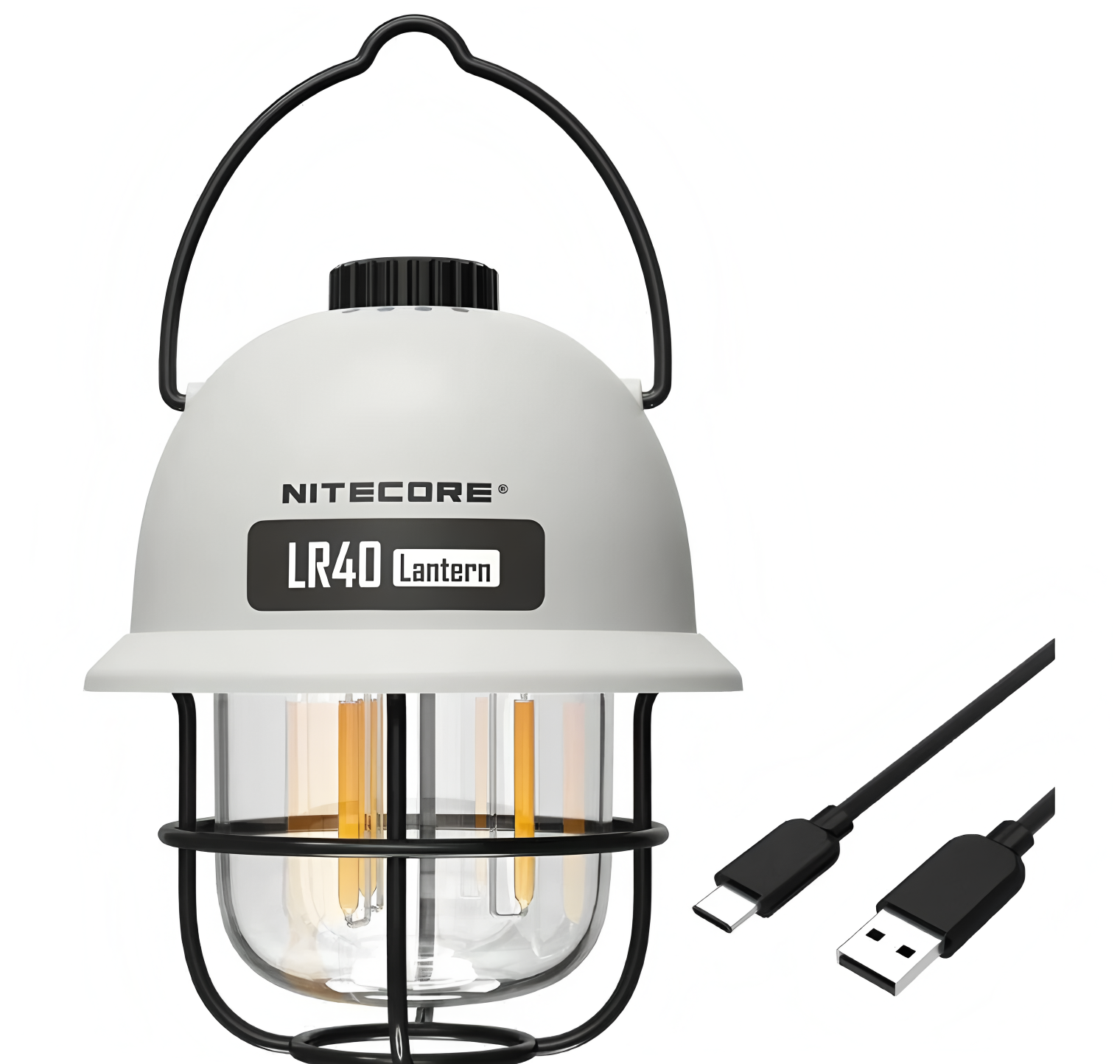 Фонарь кемпинговый NITECORE LR40, белый, перезаряжаемый, аварийный маячок, 65 ч работы