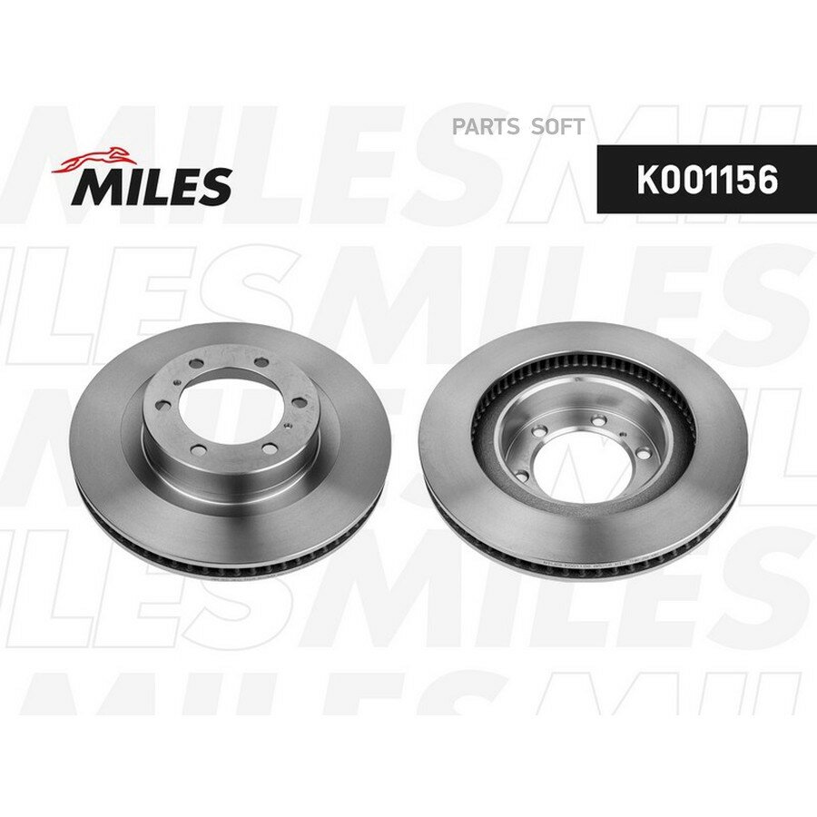 MILES K001156 Диск тормозной TOYOTA LAND CRUISER PRADO (J150) 10- передний ()