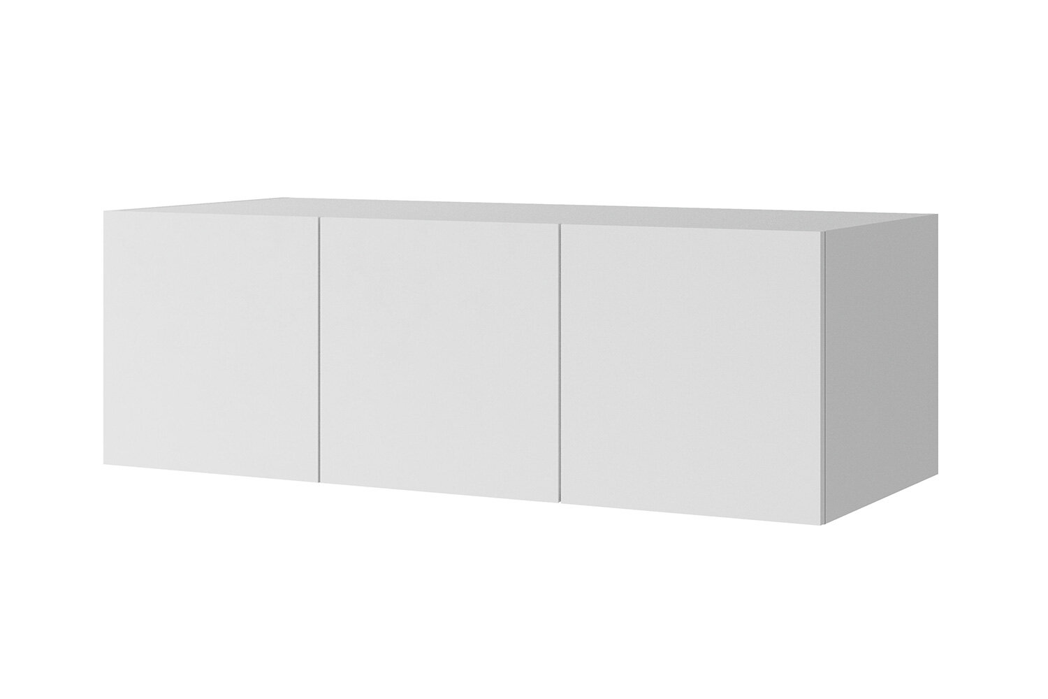 Антресоль 3-створчатая Hoff София 120х40х52 см, матовый ЛДСП, цвет белый