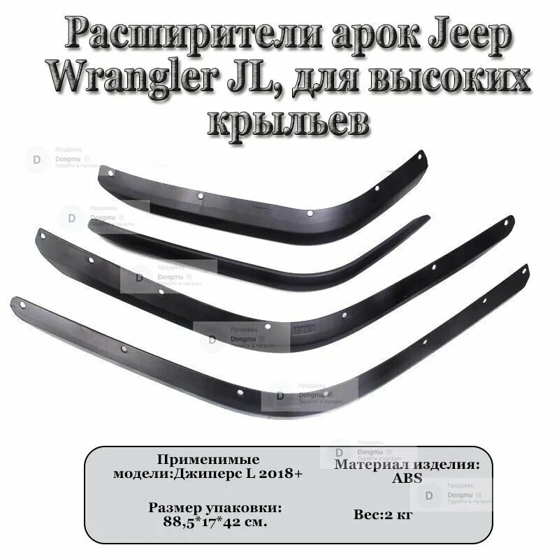 Расширитель колесных арок, 4 шт.