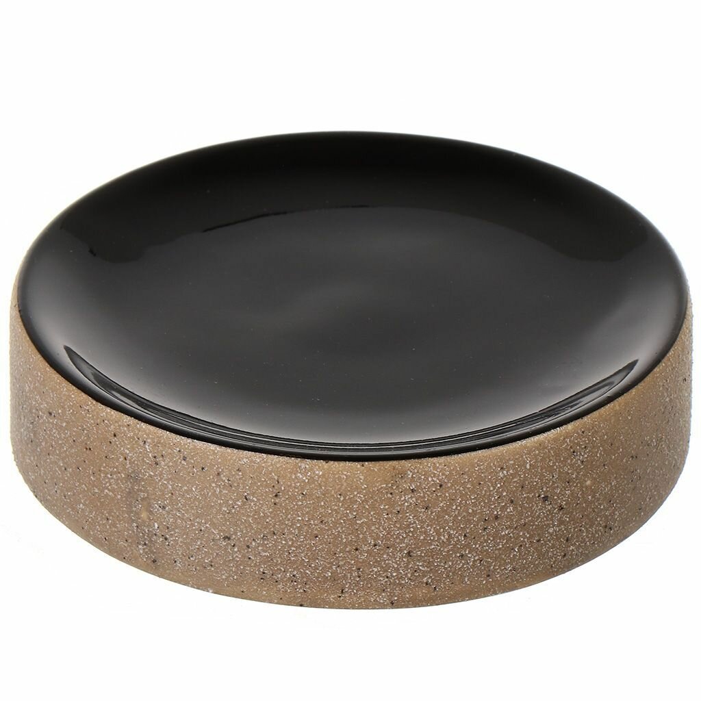 Мыльница настольная бежевая из камня CE2470AA-SD, стильная, для ванной комнаты