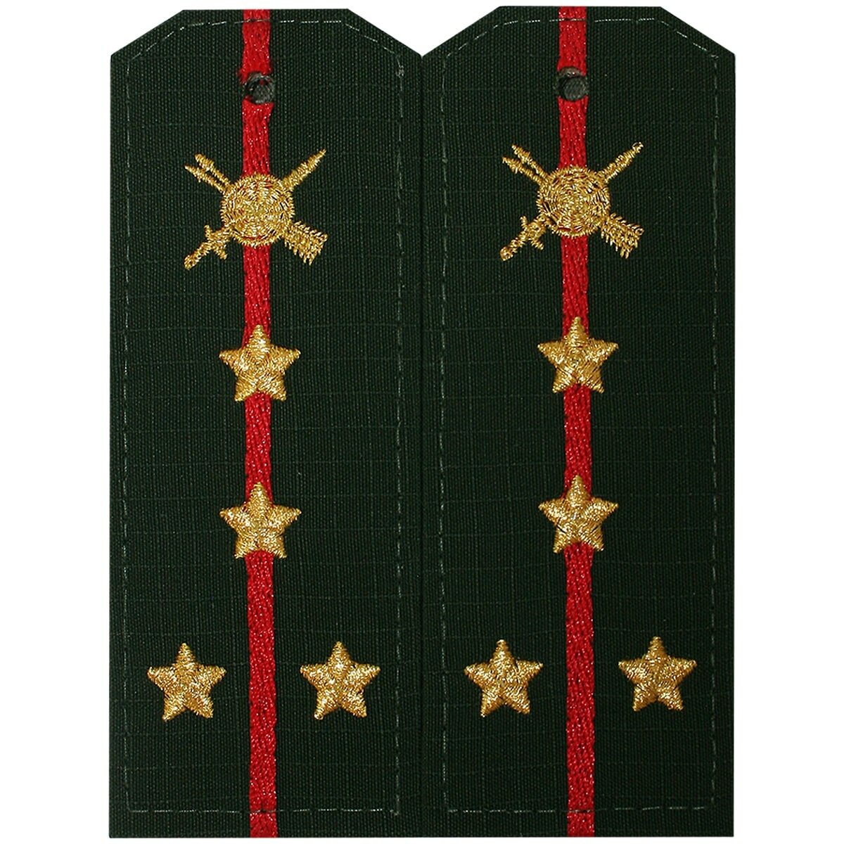 Погоны РВСН на офисную форму капитан с эмблемой пластик