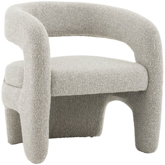 Кресло Stool Group лаунж Bones, серебристый