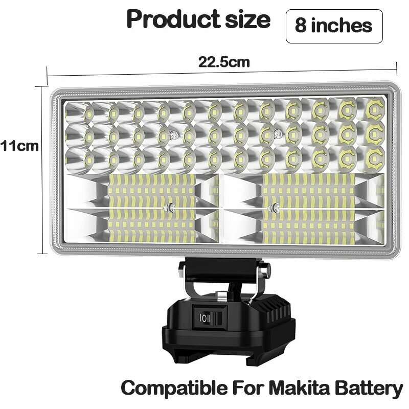 Портативный рабочий фонарь Makita BL1830 BL1840 8 inch work ligh