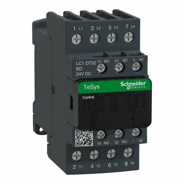 Контактор Schneider Electric TeSys Deco LC1DT32BD, 4P, 32A, НЗ+но, 24VDC