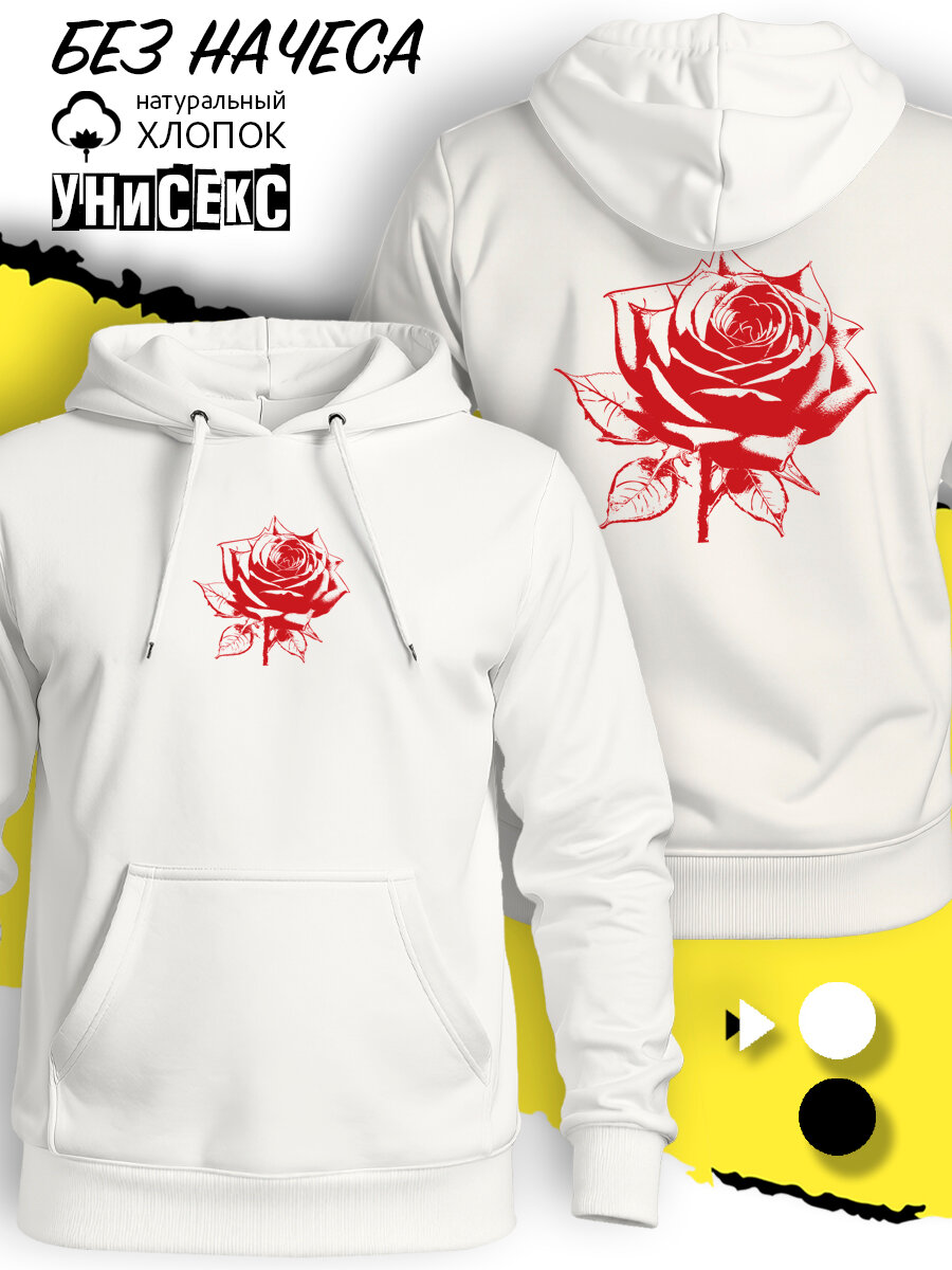 Худи Толстовка свитшот роза