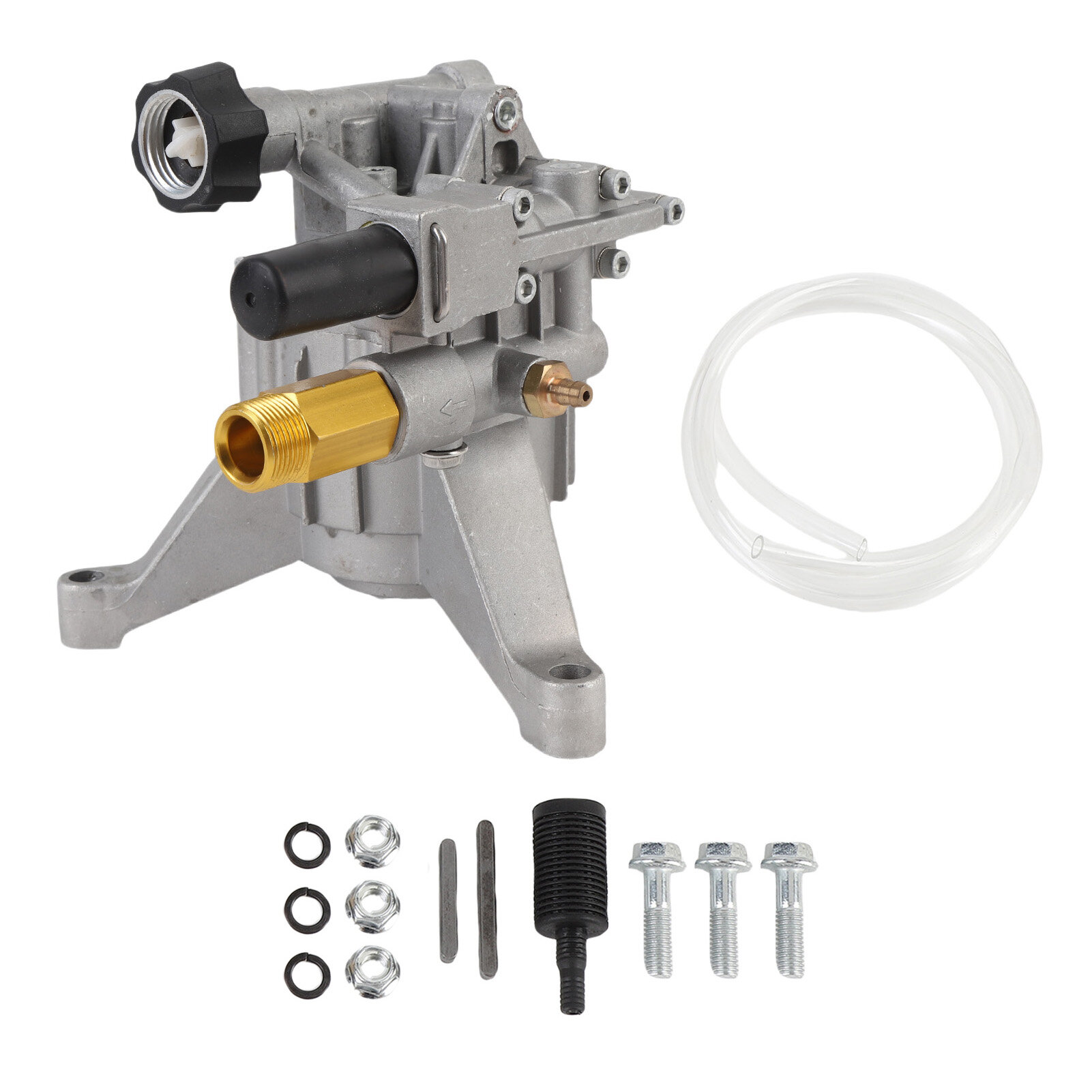 Насос для мойки высокого давления, вал 3/4 дюйма, горизонтальный плунжерный насос, алюминиевый наклонный диск.