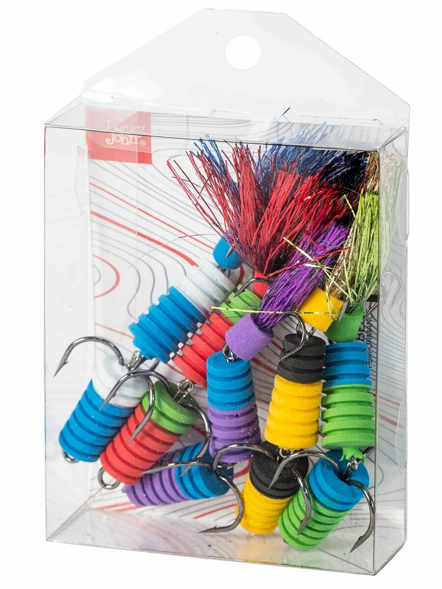 Приманки джиговая LUCKY JOHN PENNON SLOTWORM MIX1 5шт.