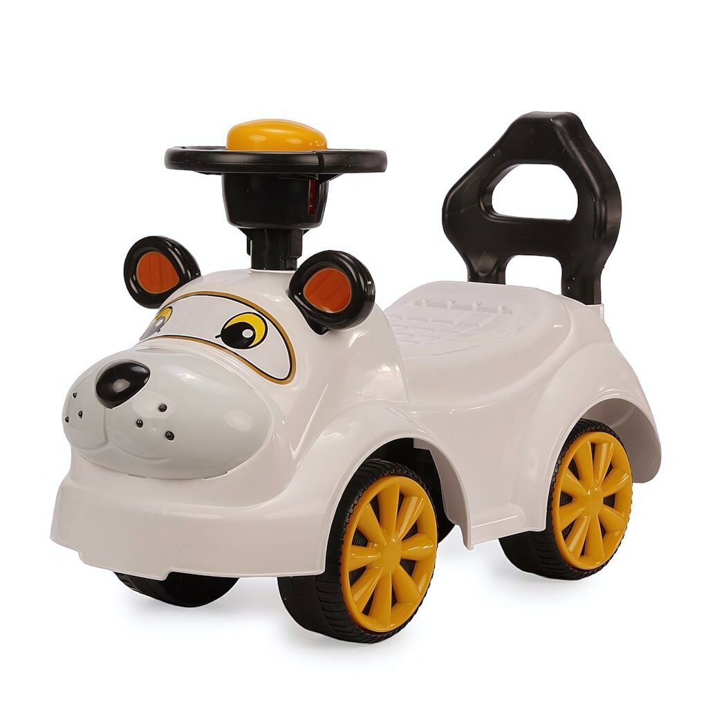 Толокар TOYMIX Машина-каталка для детей 3+, пластиковый, свет, звук, 55х26,5х27 см