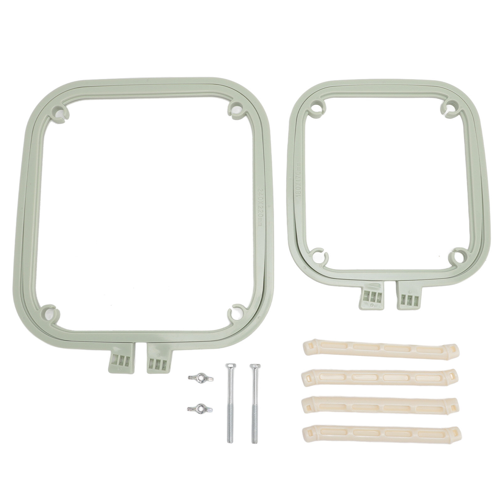 Двухслойная пяльцы для вышивания, подставка для пялец, регулируемая, встроенная, держатель для рукоделия из АБС-пластика, инструмент для рабочего стола, скандинавский зеленый цвет